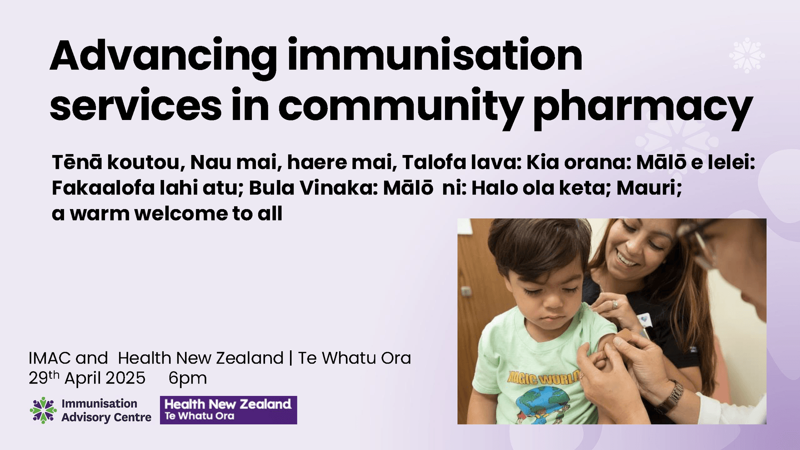 Webinars - Immunisation Advisory Centre